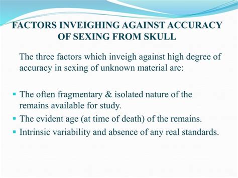 Sex Determination From Skull Remains101 Ppt Bone And Joint Conditions Diseases And Conditions