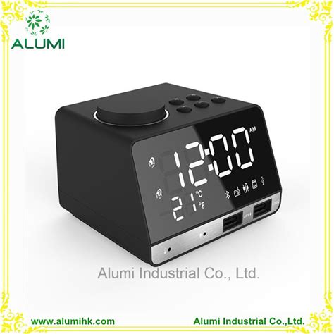 Hotel Alarm Clock Docking Station Speaker FM Radio Desktop Alarm