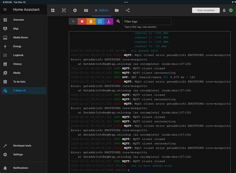 mqtt error within z wave js ui z wave home assistant community