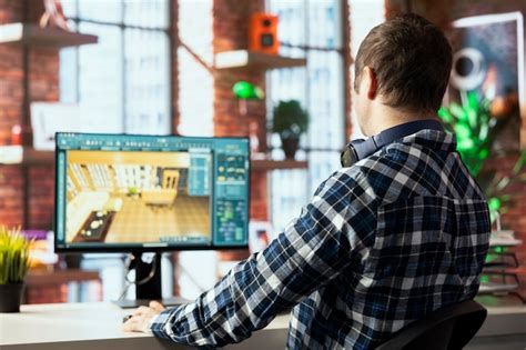 건축 디자이너가 Cad 소프트웨어로 바닥 계획을 만드는 것 무료 사진