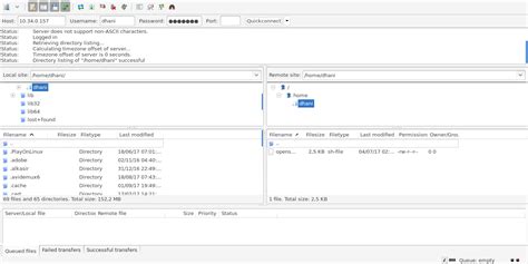 Filezilla Ubuntu Manjaro Dot Site