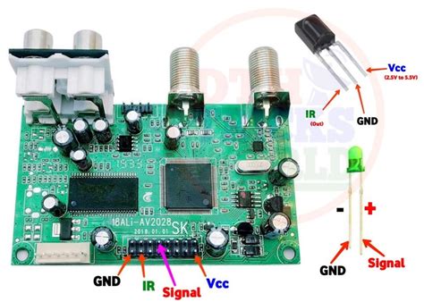 IR Sensor Connection In MPEG 2 Set Top Box DTH TRICKS WORLD