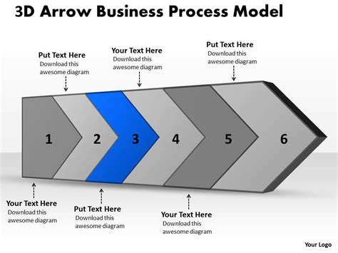 PPT D Arrow Business Powerpoint Theme Process Model Templates Stages PowerPoint