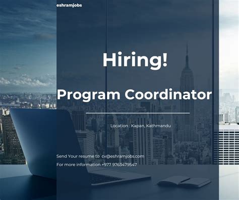 Eshram Jobs On Linkedin Hiring Programcoordinator Apply Hiringnow Programcoordinator…