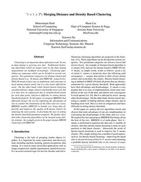 pdf merging distance and density based clustering