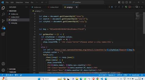 Built A Weather Website Using Html Css And Javascript K Sidhi Sree