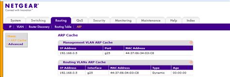 solved finding a mac address off a device on the switch netgear