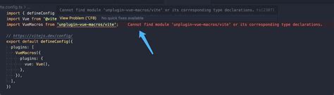 Type Declarations Error When Import In Vscode · Issue 306 · Vue Macrosvue Macros · Github