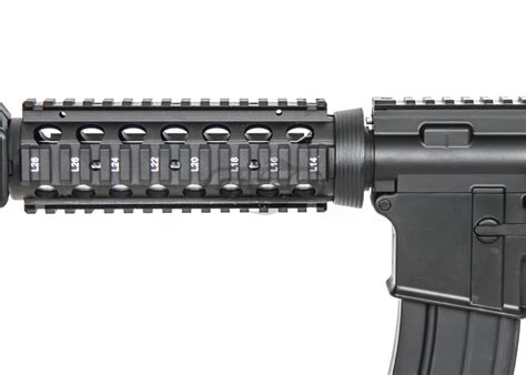 Jg M4 Sopmod Ris Aeg Airsoft Rifle Enhanced Version Black