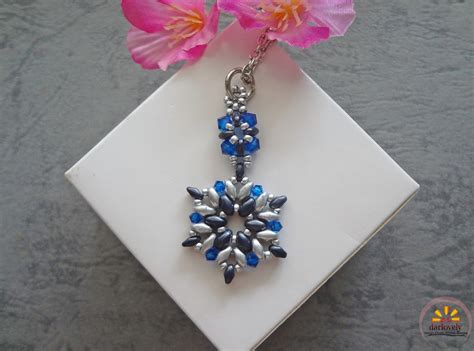 Snowflake Pendant Tutorial XM036
