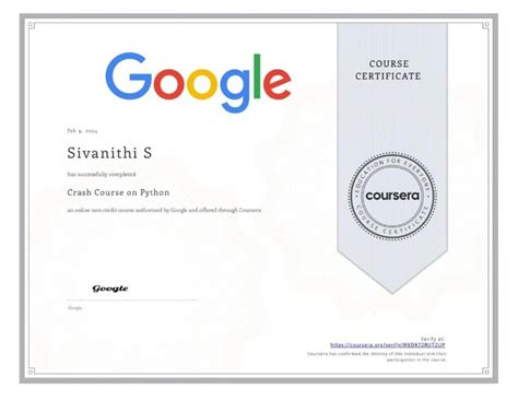 completed python course on coursera sivanithi s posted on the topic