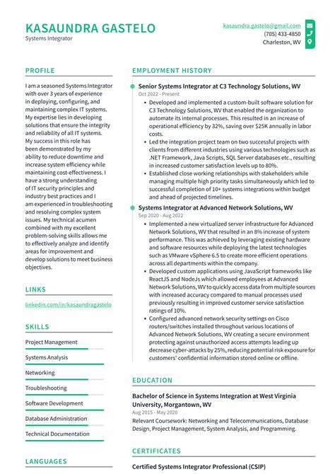 Amazon Systems Integrator Resume Examples ResumeCat
