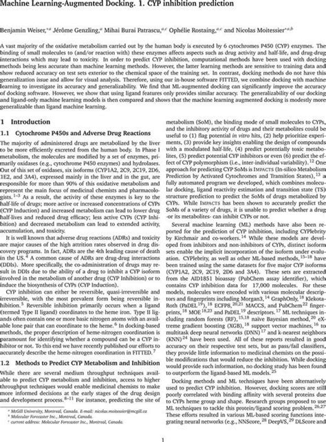 Molecular Forecaster On Linkedin Machine Learning Augmented Docking 1 Cyp Inhibition Prediction