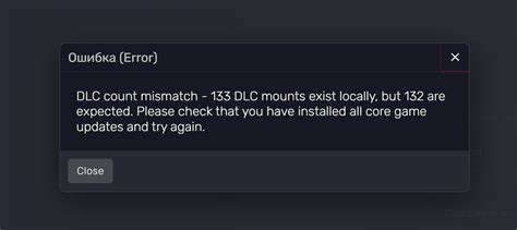 Owner Can Connect But Others Get This Error Dlc Count Mismatch 133