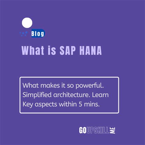 What Is SAP HANA GoUpSkill Me