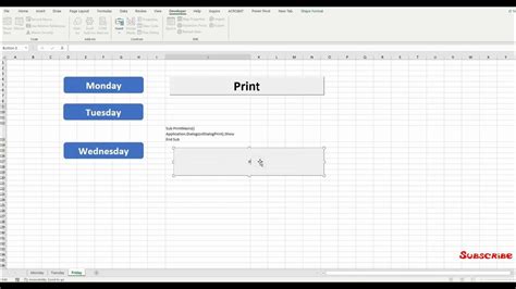 Links In Excel To Quickly Navigate In Worksheets With Buttons Youtube