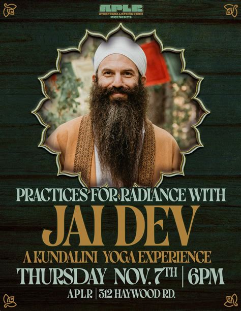 Tickets For Sold Out Practices For Radiance With Jai Dev In Asheville From Brightstar Events