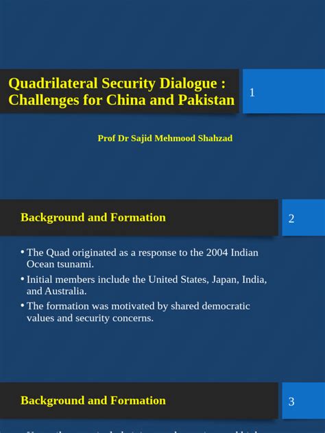 Intr611 Quadrilateral Security Dialogue Quad 160881 Pdf