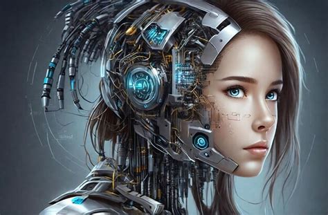 premium photo internet technology girl generate a realistic image