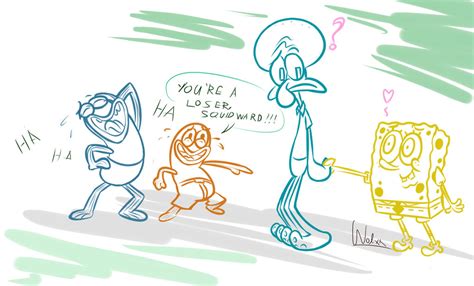 Squidbob Always There For Squiddy~ By Foxywolxy On Deviantart
