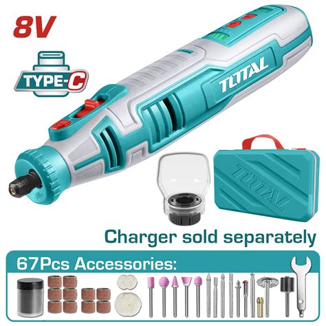Cordless Mini Grinder 8v Tmgli0801 Total