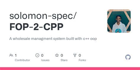 Github Solomon Specfop 2 Cpp A Wholesale Managment System Built