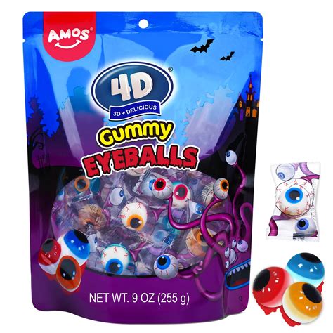 Amos Gummy Eyeball Halloween Candy Edible Eye Candy For