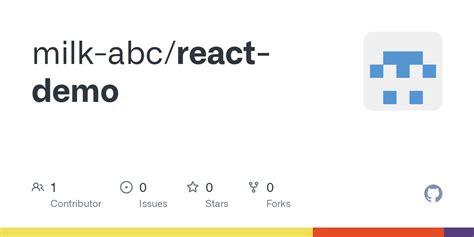 GitHub Milk Abc React Demo