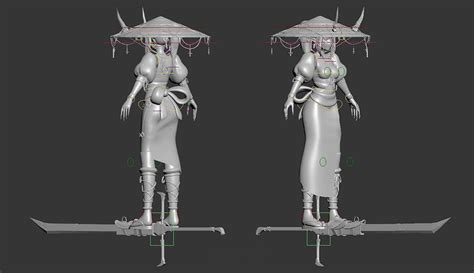 Ninja Elf Girl Warrior D Character Behance