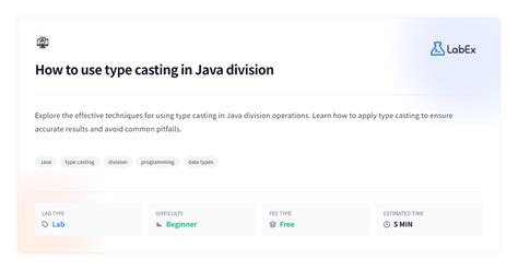How To Use Type Casting In Java Division Labex