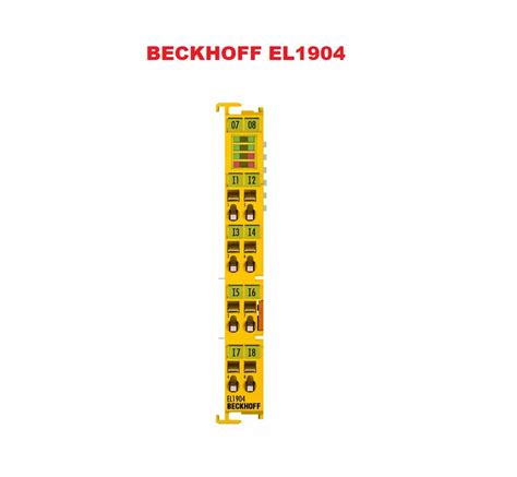 EL1904 BECKHOFF EtherCAT Terminal 4 Channel Digital Input 24 V DC At 10000 Piece PLC