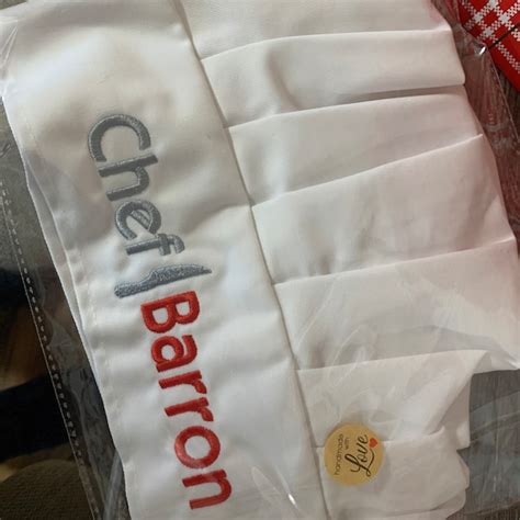 Personalized Chef Hat Custom Name Size Color Font Thread