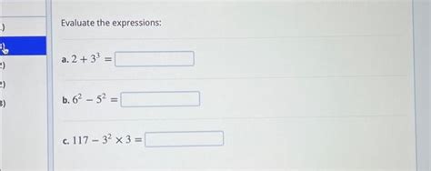 Solved Evaluate The Following Expression Chegg