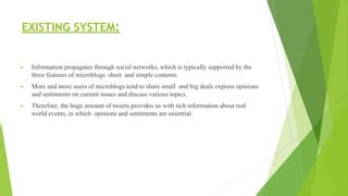 Sentiment Analysis On Social Networking Sites Pptx Pdf