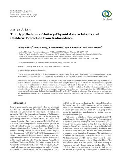Pdf Review Article The Hypothalamic Pituitary Thyroid Axis In