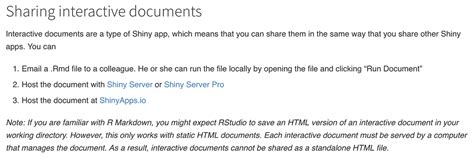Do I Need A Special Server To Run Rmd Docs With Shiny Widgets