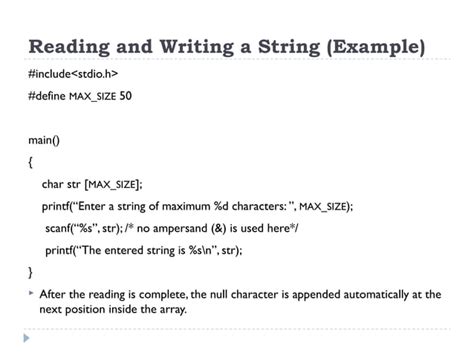 Lecture 17 Strings PPT