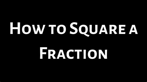 How To Complete The Square With Fractions