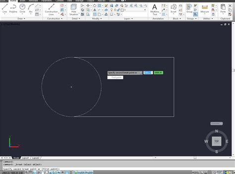 Break Tool In Autocad Grabcad Tutorials