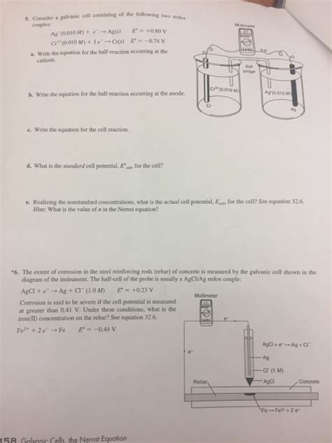Solved Experiment 32 Prelaboratory Assignment Galvanic