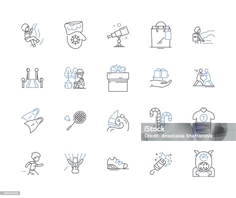 레저 및 스포츠 개요 아이콘 컬렉션입니다 스포츠 레저 게임 육상 운동 수영 테니스 벡터 및 일러스트레이션 개념 세트 골프 사이클링 라켓볼 선형 표지판 경기 스포츠에 대한