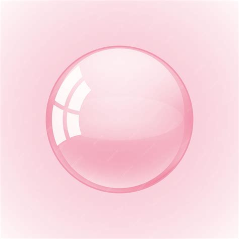 Premium Vector Background With Pink Bubble Gum Vector Illustration
