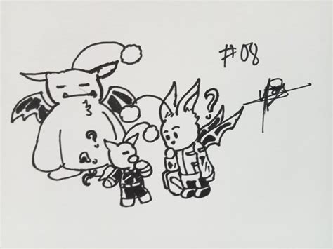 Daily Moogle Sketch 01 Day 08 Rfinalfantasy