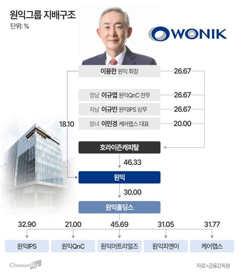 [지배구조 톺아보기] 매출 2 5兆 반도체 장비·소재 그룹 ‘원익 2세 경영 시동