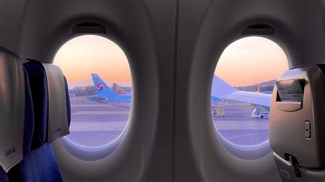 기내에서 경험할 수 있는 가장 소중한 순간 중 하나는 바로 창문 사이로 맞이하는 핑크빛 석양💕 📷 Ig Logintraveler Koreanair