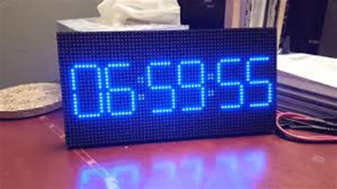 Morphing Led Matrix Digital Clock Duino