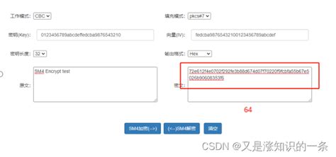 密评实战练习2 sm4明密文对测试 csdn博客