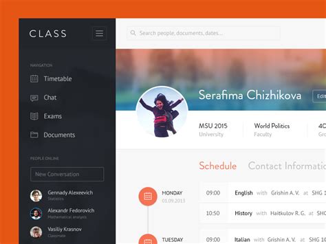 Class App Profile By Ilya Komolkin On Dribbble