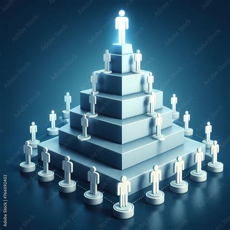 Hierarchical Marketing With A Visual Representation Depicting A