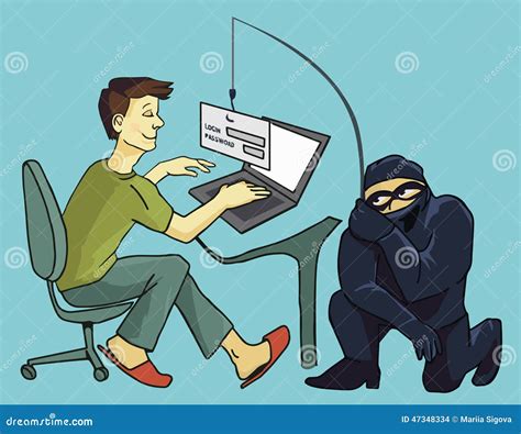Computer Crime Phishing Scammer Fake Login Page Stock Vector Image 47348334